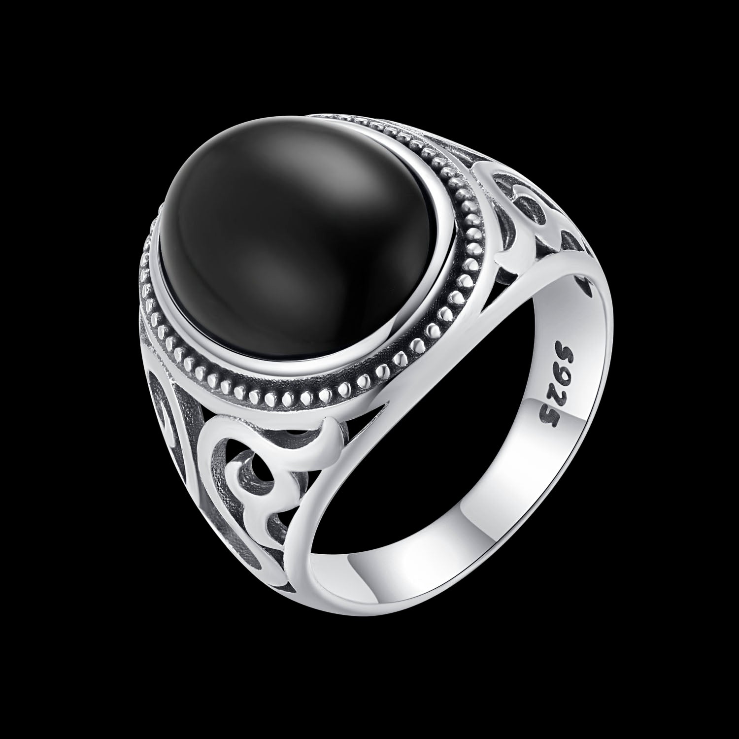 BLACK EYES. Ring (925 SILVER)
