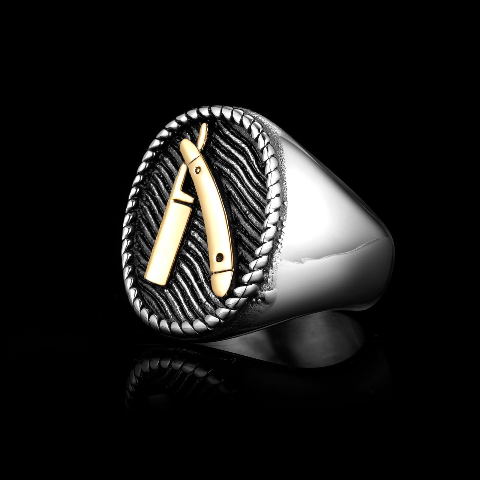 BARBER CUT. Ring (Gold)